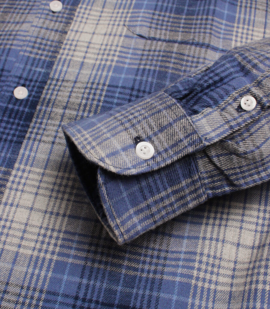 Flannel Dust Blue Shirt – Oxfoord
